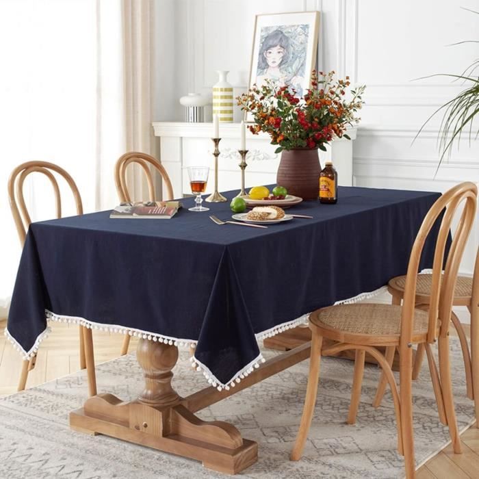 Nappe Salon Table Basse, Dentelle De Coton Couleur Pure Nappe Pour La ...