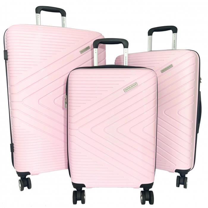 Set de 3 Valises Rigides David Jones TSA PETE ROSE - BA80013-ROSE