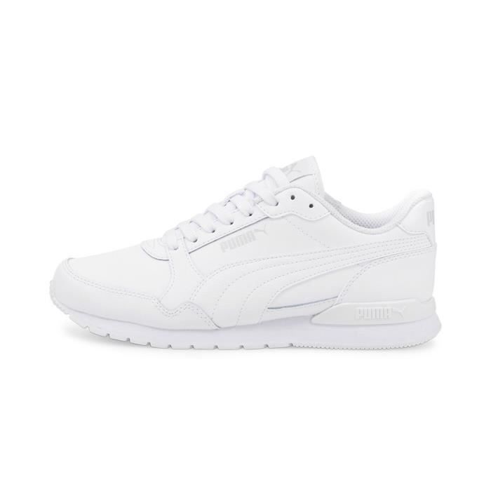 Chaussures PUMA ST Runner V3 L JR Blanc - Mixte/Enfant Blanc ...