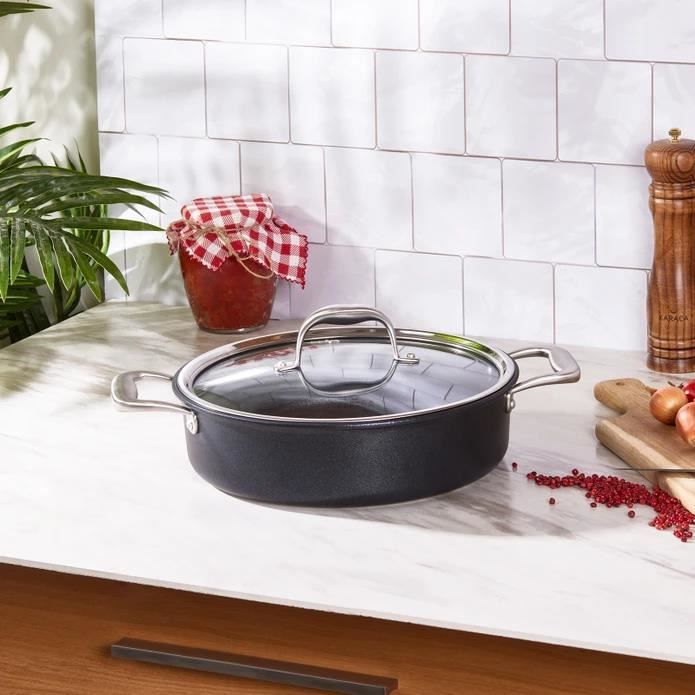 Karaca Bio Diamond Pro Base Induction Pot Bas 26 cm 3.7 Lt - Cdiscount ...