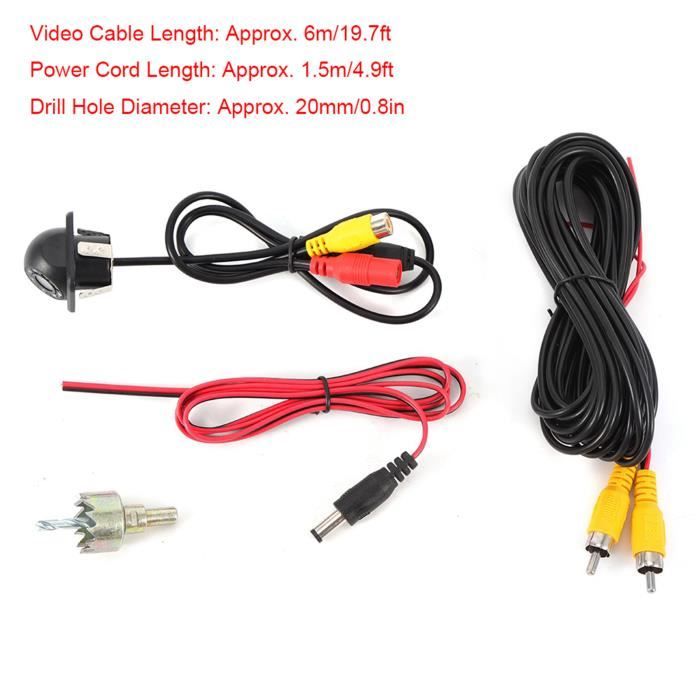 LEX Caméra de recul ultra transparente pour voiture de caméra CCD Cam ...