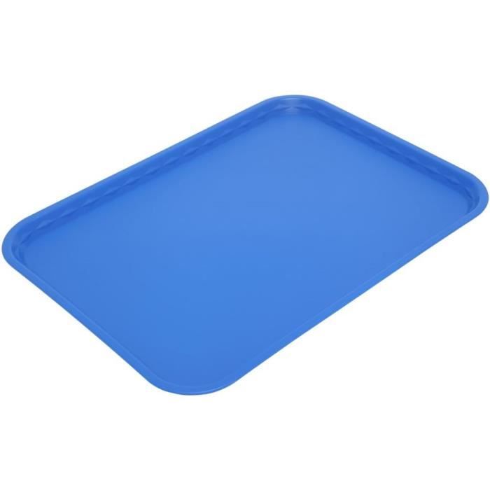 Plateau De Service Plat 41 X 30 Cm En Polypropylène Bleu[J1302 ...
