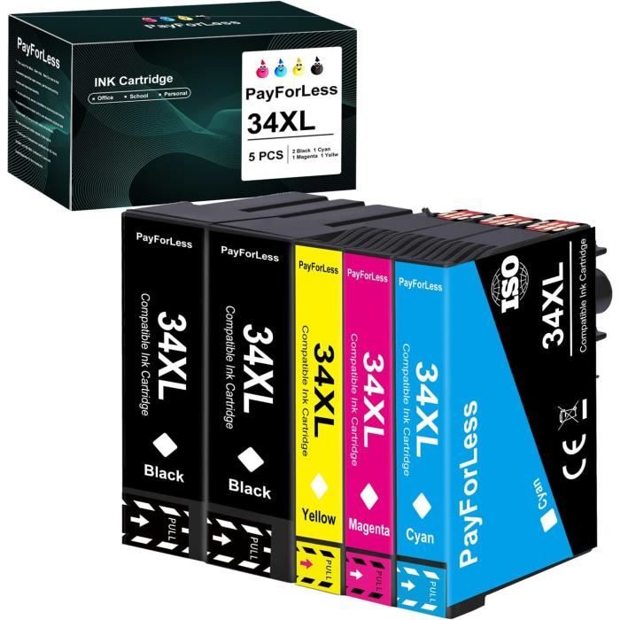 34Xl Cartouche,Remplacer Pour Epson 34 34 Xl Cartouche D'Encre ...