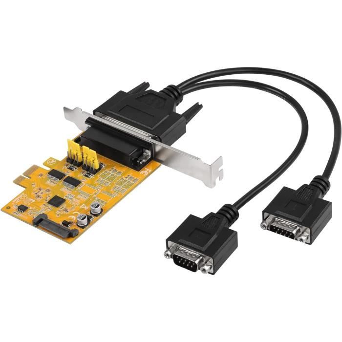 Carte D'Extension Pcie Vers 2 Ports Rs232, Db9 Dual Channel Pcie X1 ...