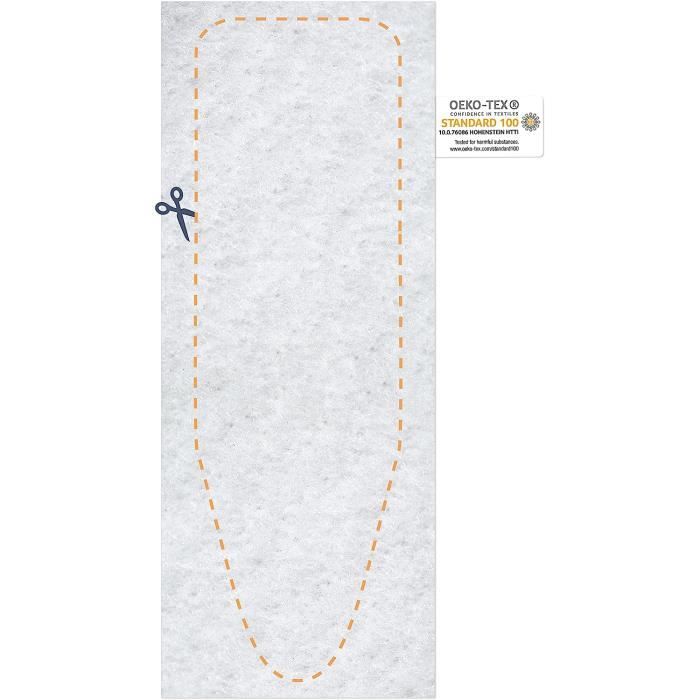 LAUNYSpecialist Molleton Table à Repasser 140x55cm Rembourrage Extra ...