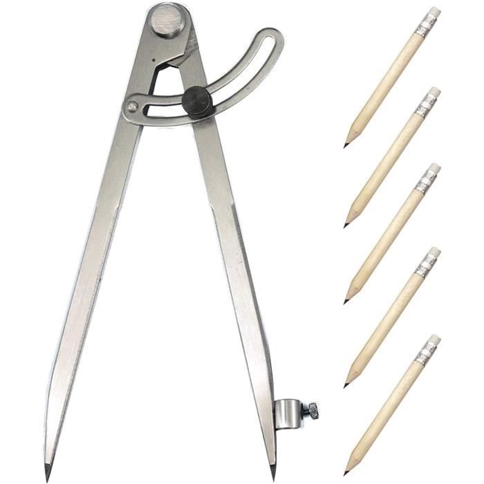 KINDPMA Compas de Mesure en Acier Professionnel Compas Pointe au ...