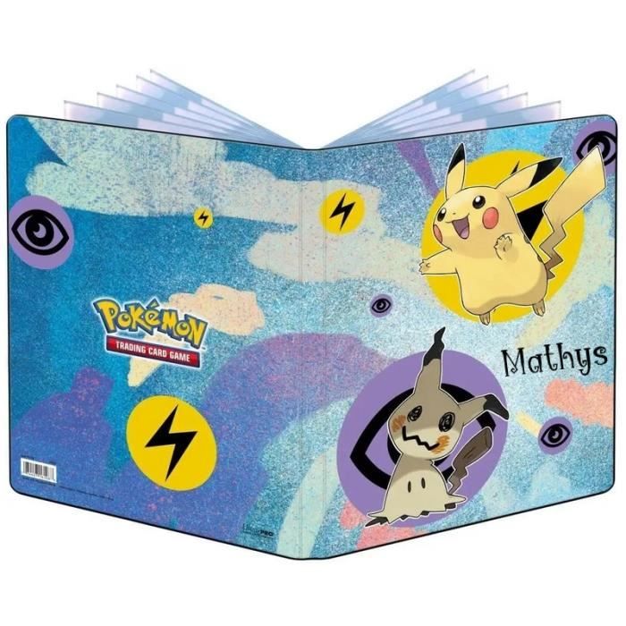 Portfolio album pikachu et mimiqui pour 80 cartes pokemon avec votre ...