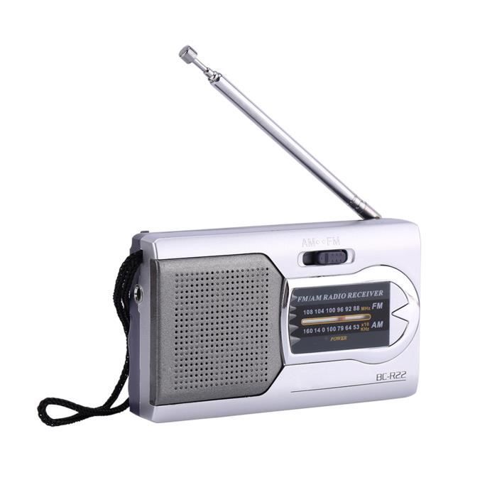 Tbest radio AM Universel Slim AM / FM Mini Radio Haut-parleurs stéréo ...
