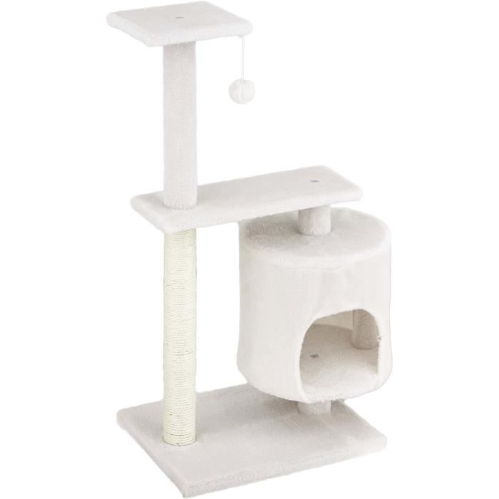 Griffoir Pour Chats Adultes Avec Corde Sisal, Arbre Griffoir À 2 Étages ...