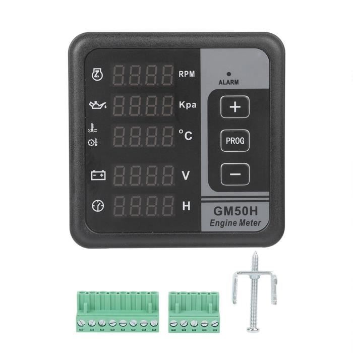 VBESTLIFE Compteur moteur GM50H Engine Digital Display, Multi ...