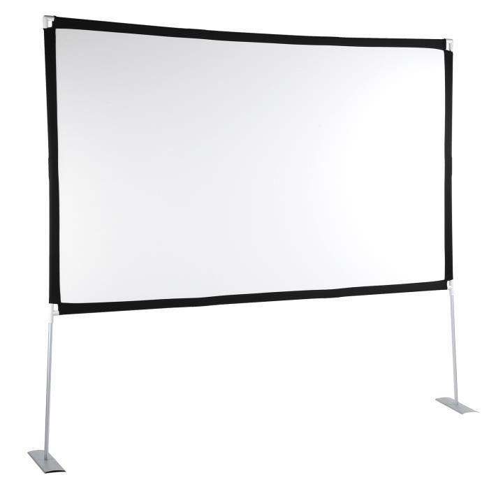 LES Écran de projection portable 4K HD 16: 9 Rideau de projection ...