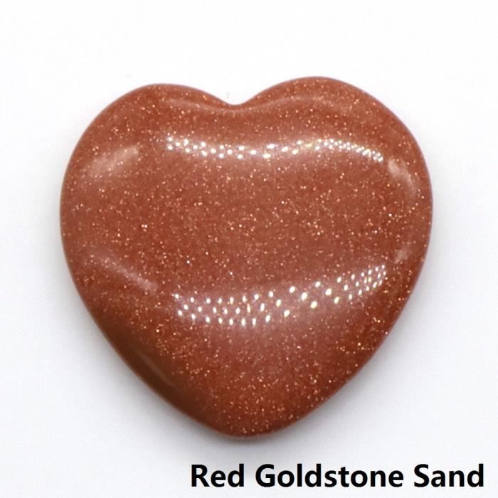 PIERRE VENDUE SEULE,Red Goldstone-20PC--Pierres précieuses à Quartz en ...