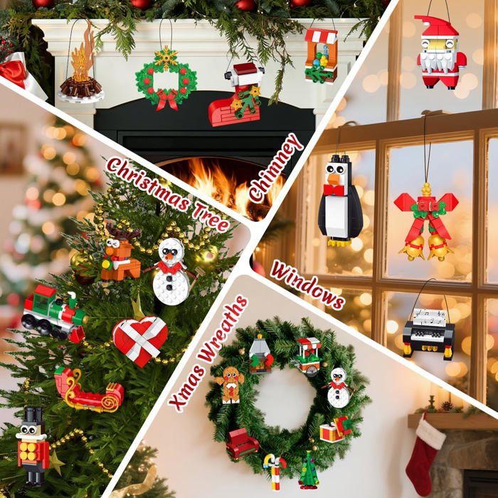 HOGOKIDS calendrier de l'avant 2025 décorations noël set construction ...