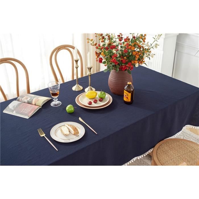 Nappe Salon Table Basse, Dentelle De Coton Couleur Pure Nappe Pour La ...