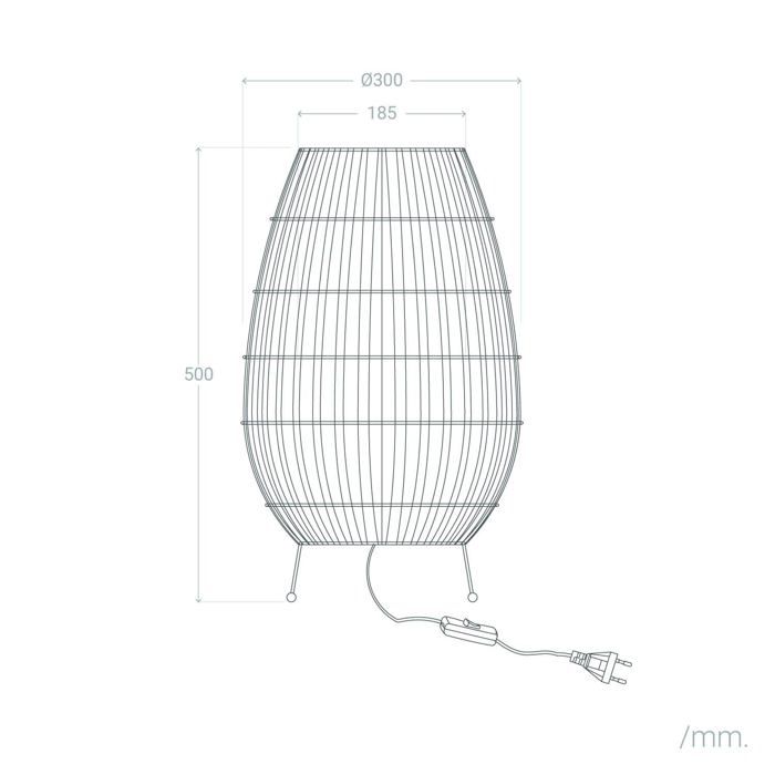Lampe à Poser Rotin Extérieure Annecy Blanc - Cdiscount Maison
