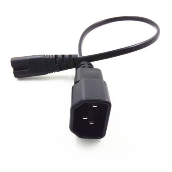 Câble D'alimentation Ca Mâle Iec 320 C14 Femelle Iec C7, Cordon Court De 20cm Pour Écran Led ...