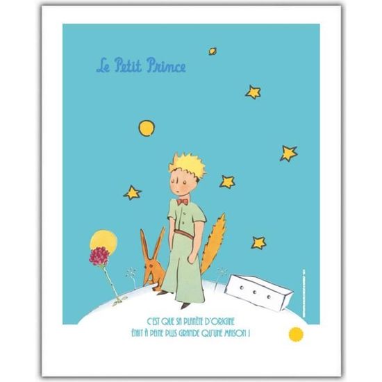 Poster affiche offset Le Petit Prince avec le renard (18x24cm ... Poster affiche offset Le Petit Prince avec le renard (18x24cm ...