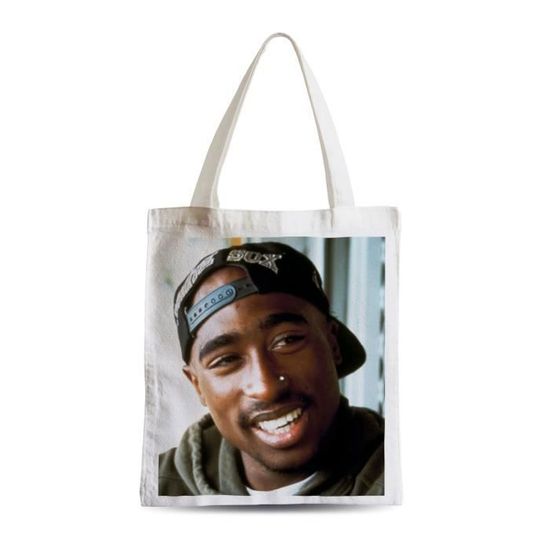 Grand Sac Shopping Plage Etudiant Tupac Shakur Rapper Rap Hip Hop ...