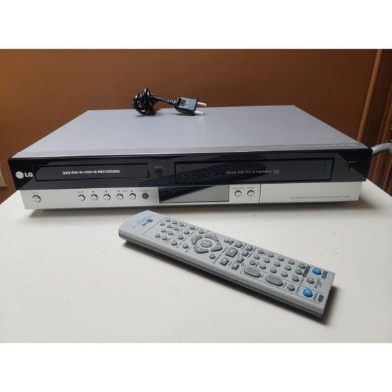 COMBINE MAGNETOSCOPE LG RC185 GRAVEUR DVD LECTEUR ENREGISTREUR K7 VIDEO ...