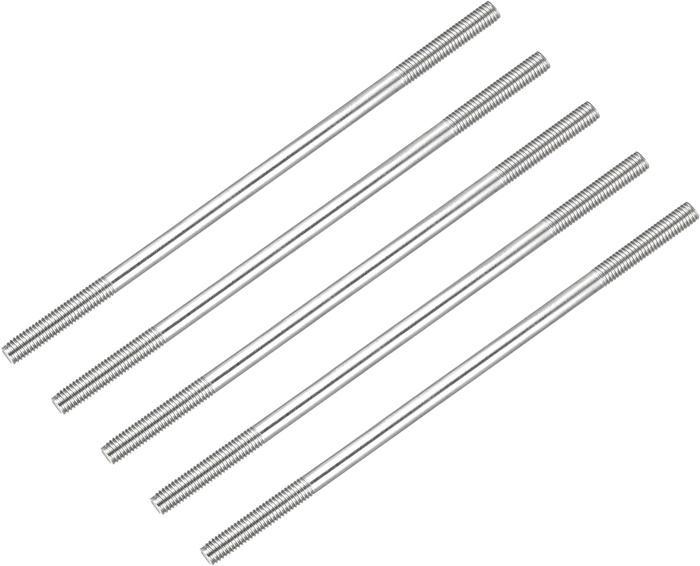 Double Terminal Goujon Vis (M5 Filetage 150Mm Longueur) 5Pcs 304 Inox ...