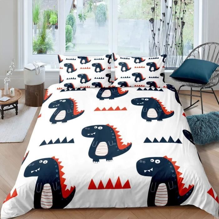 Enfants Dinosaure Housse De Couette Cute Dessin Animé Dino Pattern ...