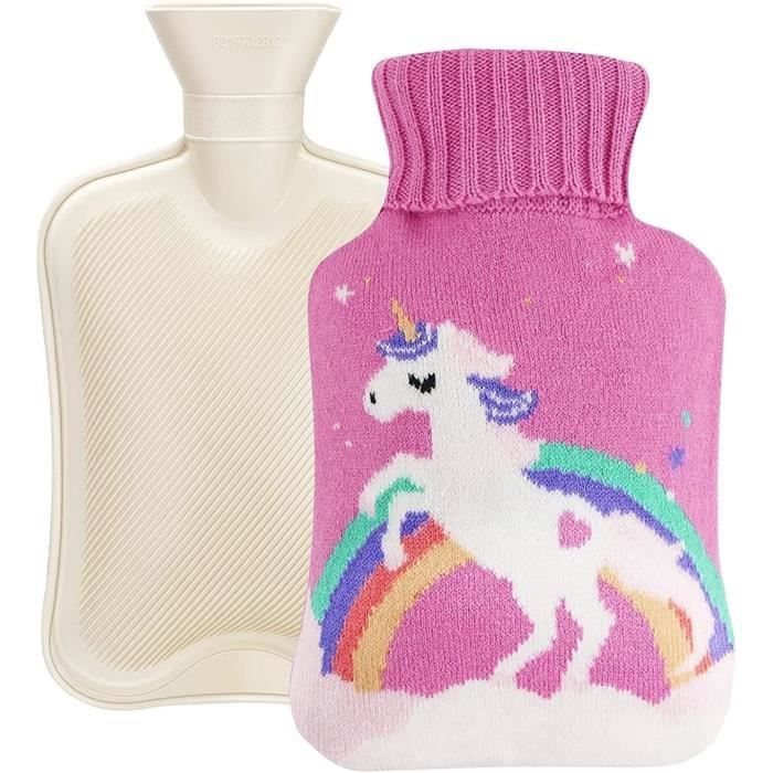 Bouillotte Avec Housse,Bouillotte Eau Chaude,Bouteille De Lit,Bouteille ...