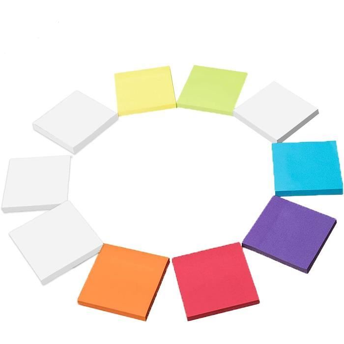 Notes Collantes Transparentes Lmperméables Notes Adhésives Colorées ...