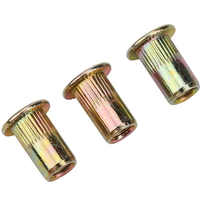 Jeu D écrous À Rivet Écrous D insertion Rivets Filetés Tête Plate L ...