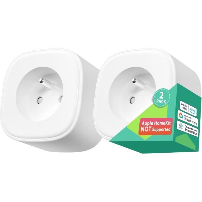 Prise Connectée (Type E), 16A Prise Intelligente Compatible Avec Alexa ...