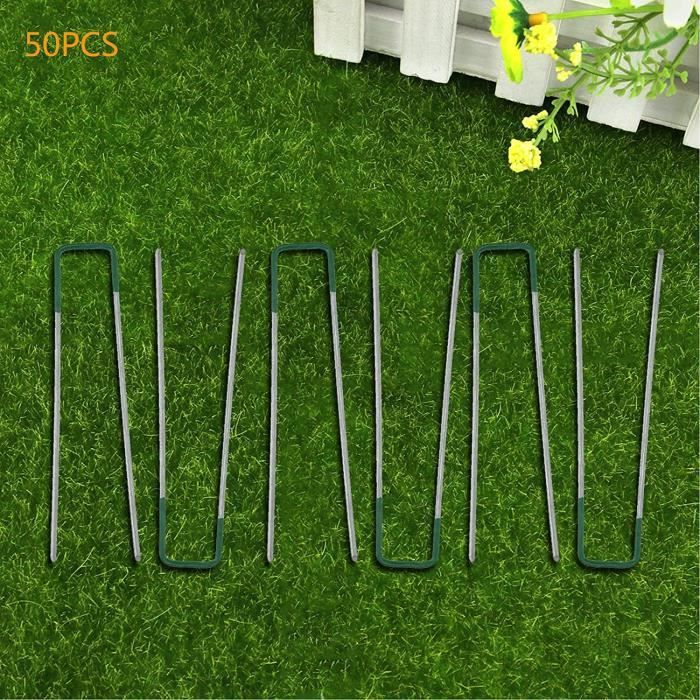 Creative-Idea 50x Piquets de Fixation pour Jardin Goupilles ...