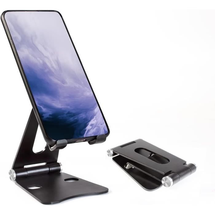 Support Téléphone Tablette Dock Portable Réglable Entièrement Pliable En Aluminium Pour Iphone ...