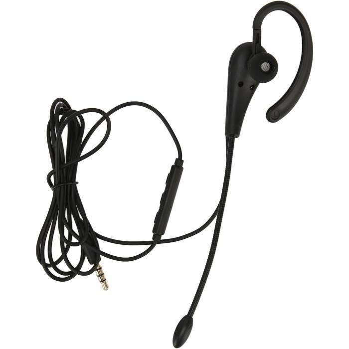 Oreillette Unique Avec Micro Et Contrôle, Casque Mono Acoustique Léger ...
