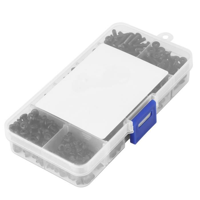 720pcs M3 4/6/8/10/12 Alliage M3 Paire de Vis M3 Vis Torx Acier Tête ...