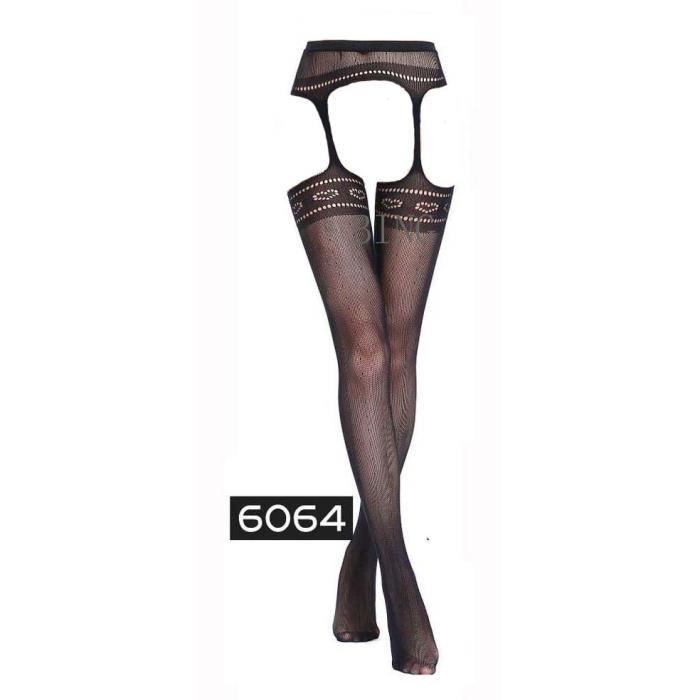 Bas Collant En Dentelle Noir Entrejambe Ouvert Sexy Bonneterie Pour
