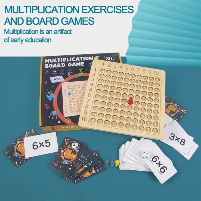 Jeu d'étude de multiplication, Jeu d'apprentissage des mathématiques ...
