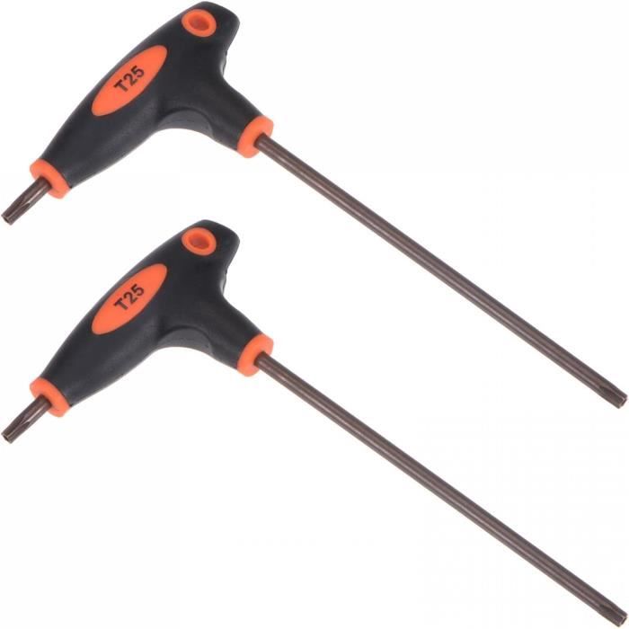 Clé Torx T25 Anti-Violation À Double Extrémité En Acier S2 2 Pièces ...