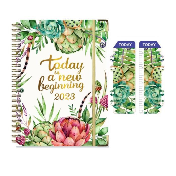 A5 Agenda Planificateur Cahier à Calendrier Journal Papeterie -Notes ...