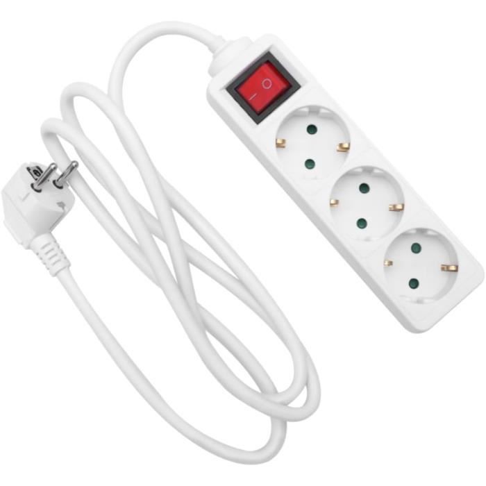 1 Pc 3 Prises Électriques Multi-Prises Carte D'Alimentation Carte De ...