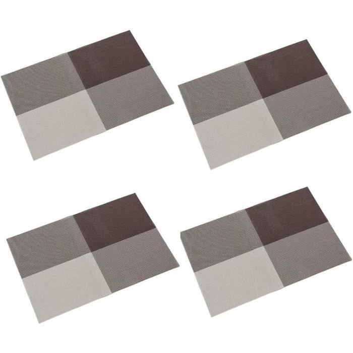 Set De Table Rigide Antidérapant Set De Table Lavable Set De Table ...