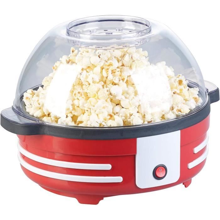 Machine À Pop-Corn Rétro 850 W Avec Mélangeur Et Revêtement Antiadhésif ...