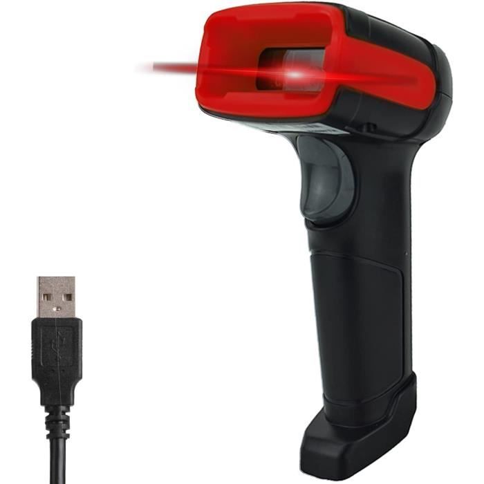 Lecteur Code à Barres 2D Scanner Code Barre USB Barcode Scanner(PDF417 ...