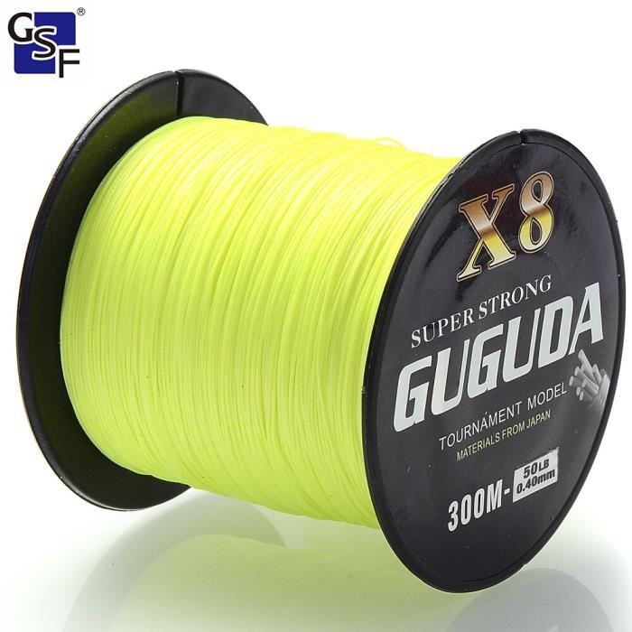 FIL DE PECHE,Yellow-8X500M 30LB 0.23MM-Grande ligne--ligne de pêche ...