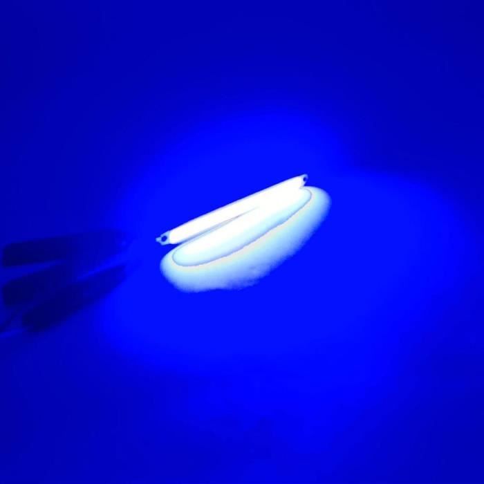 AMPOULE LED,3V 5V Blue--Bande lumineuse à puce LED COB 3V 5V, 120MM ...