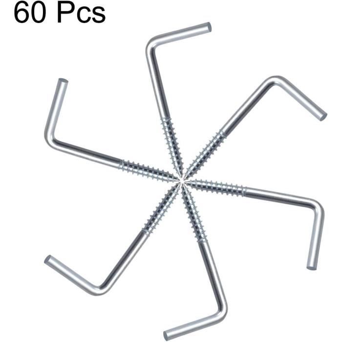 Crochet À Visser Plafond Mur Piton Crochet Oeil Gond Cheville En L Vis ...