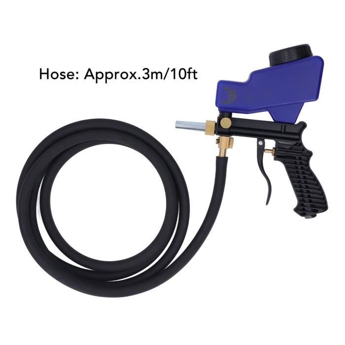 JUZ Kit de pistolet de sablage Sand Blaster Gun Kit ABS Aluminium 2 ...