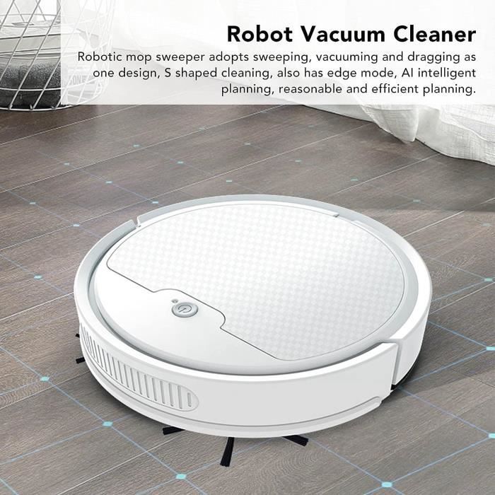 Robot Balayeuse, 3 En 1 Robot Aspirateur One Key Start Charge Usb ...
