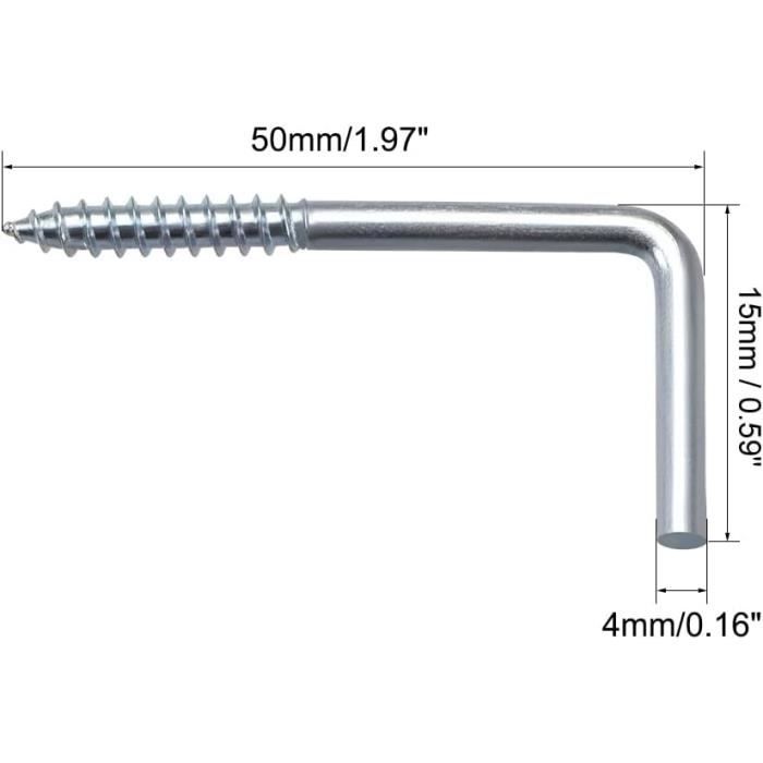 Crochet À Visser Plafond Mur Piton Crochet Oeil Gond Cheville En L Vis ...