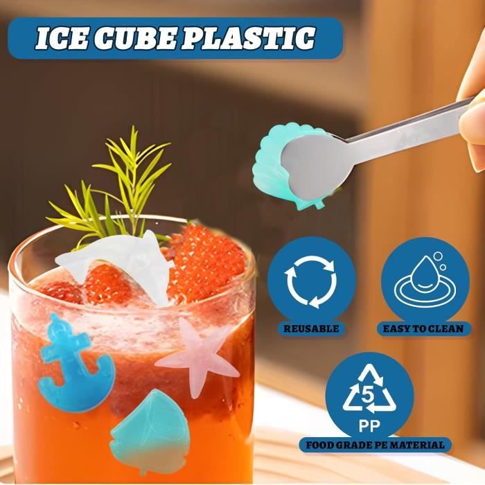 Cube de Glace Réutilisable, 30pcs Reusable Ice Cubes, Glaçons ...