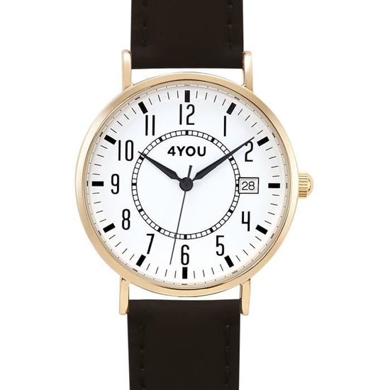 4YOU Montre Homme - Analogique 250001007 - Cdiscount Bijouterie