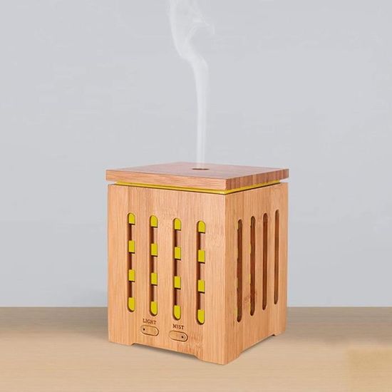 Diffuseur aromatique à ultrasons en bambou 200 ml Diffuseur d'huile ...